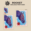 Rocket Print – Pony Up! By Audrey